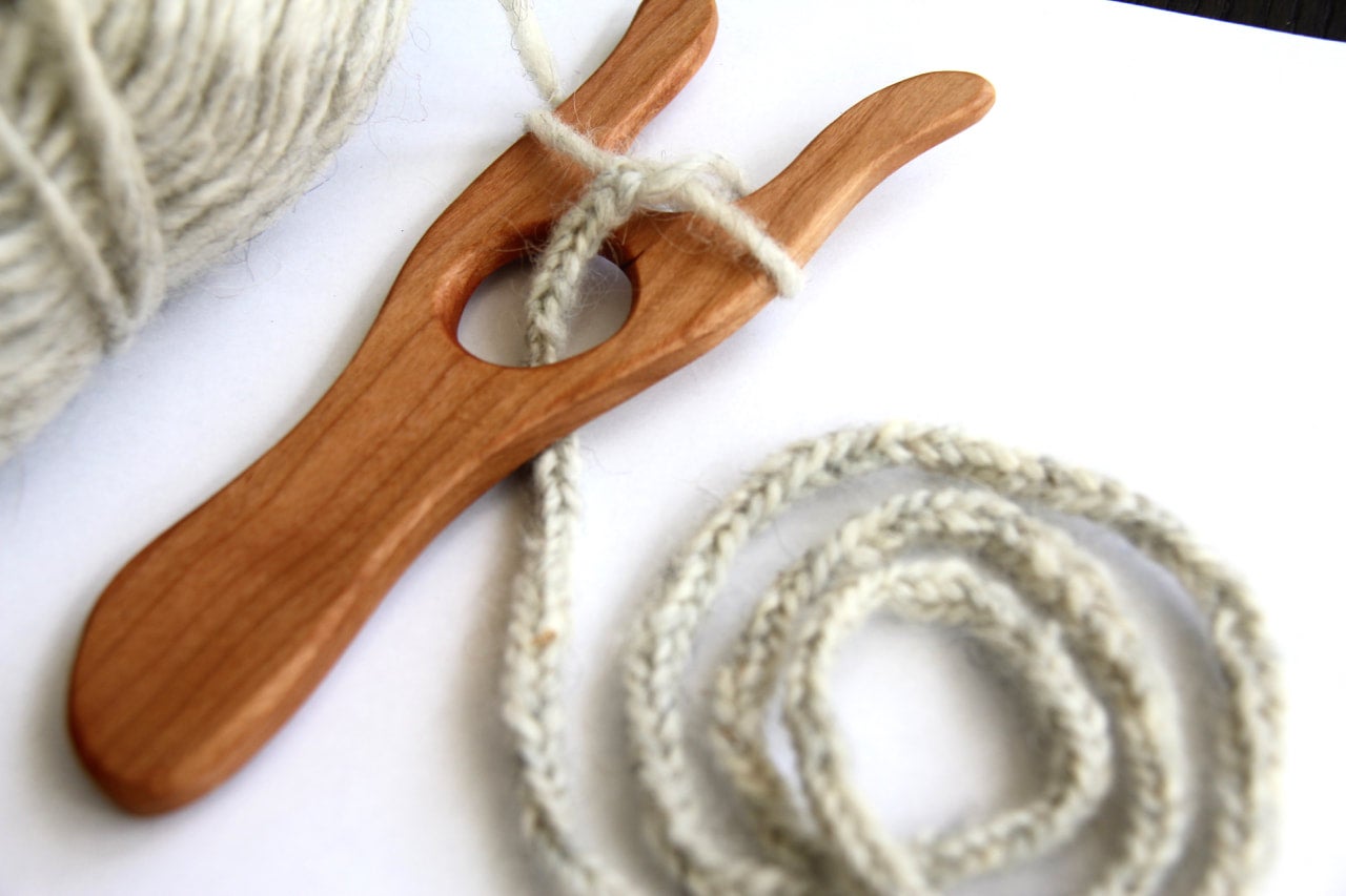 Lucet - Cherry Wood Knitting Fork | The Woodlot