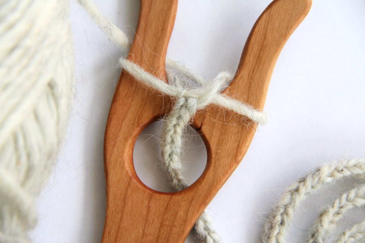 Lucet - Cherry Wood Knitting Fork | The Woodlot