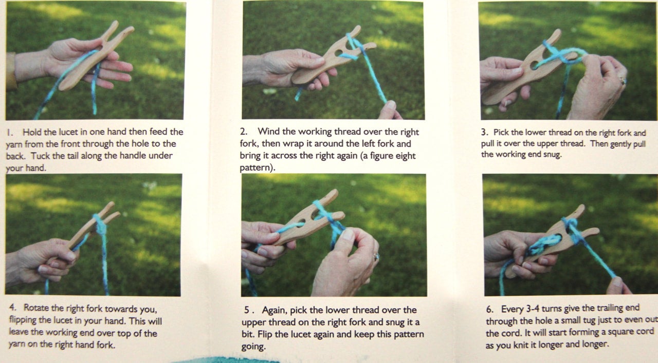 Lucet - Cherry Wood Knitting Fork | The Woodlot